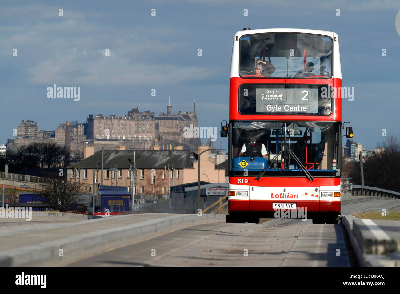 Lothian Bus Buses Edinburgh Scotland Stock Photos & Lothian Bus Buses ...