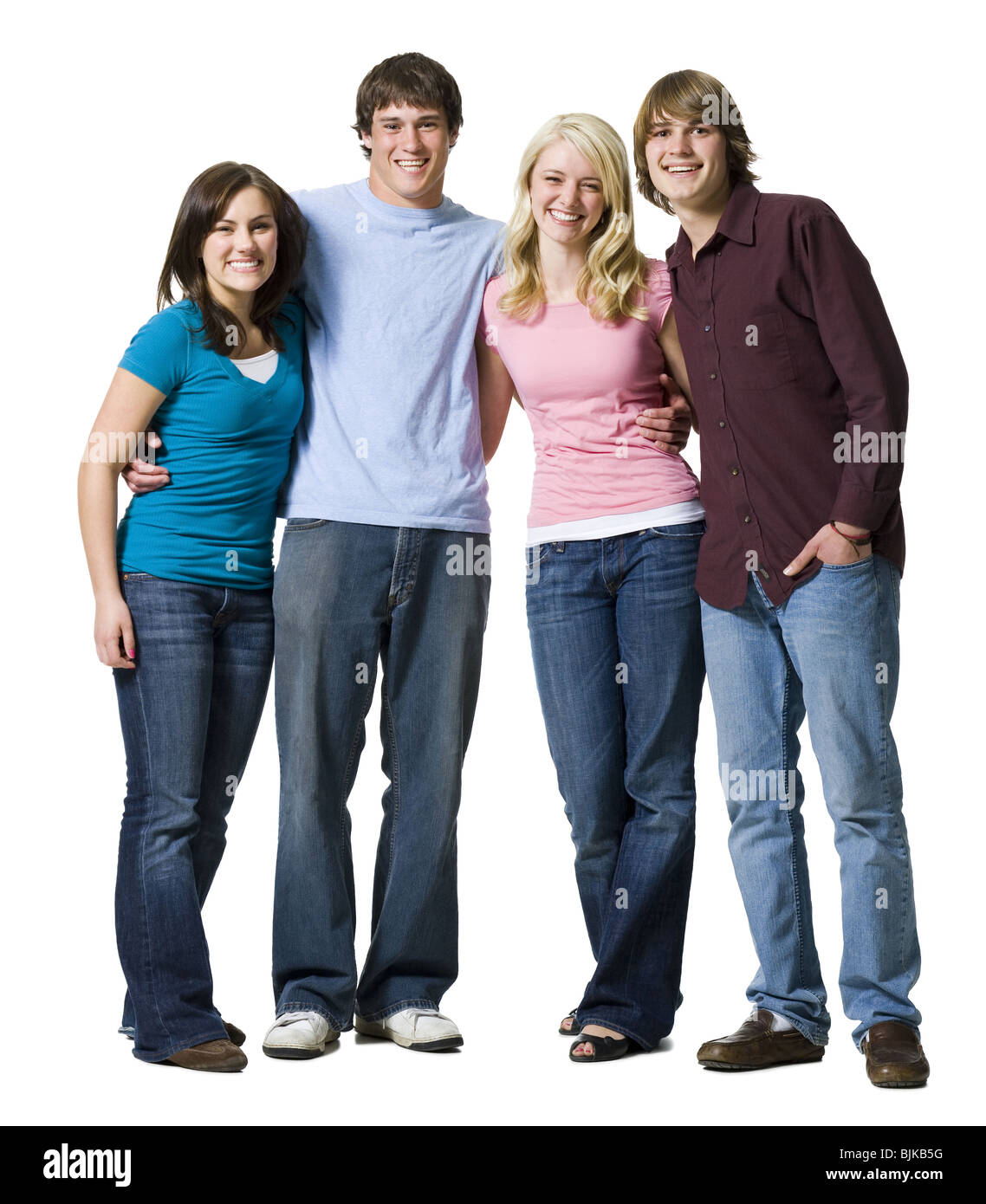 Standing facing frontal view Cut Out Stock Images & Pictures - Alamy