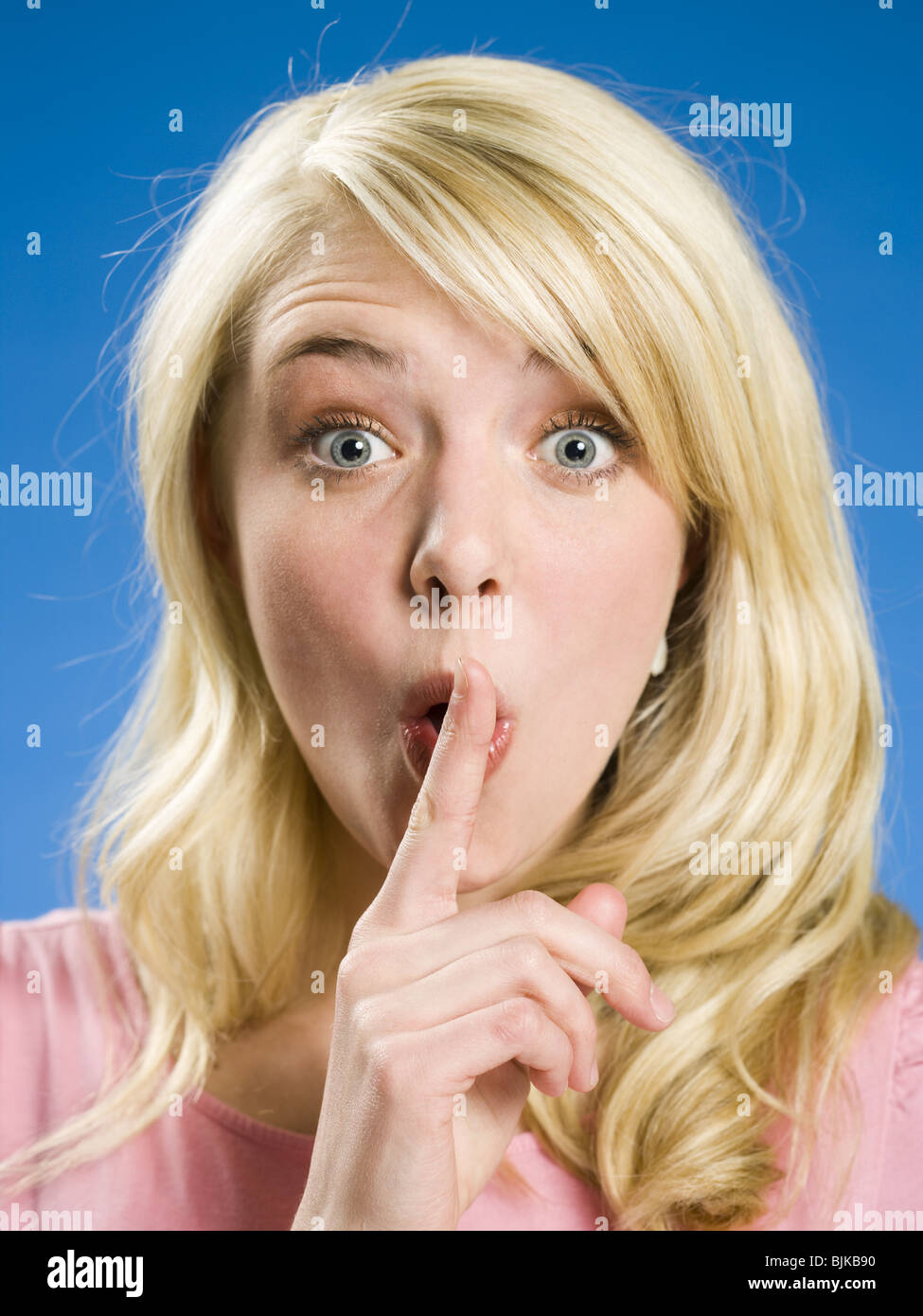 Girl hushing hi-res stock photography and images - Alamy