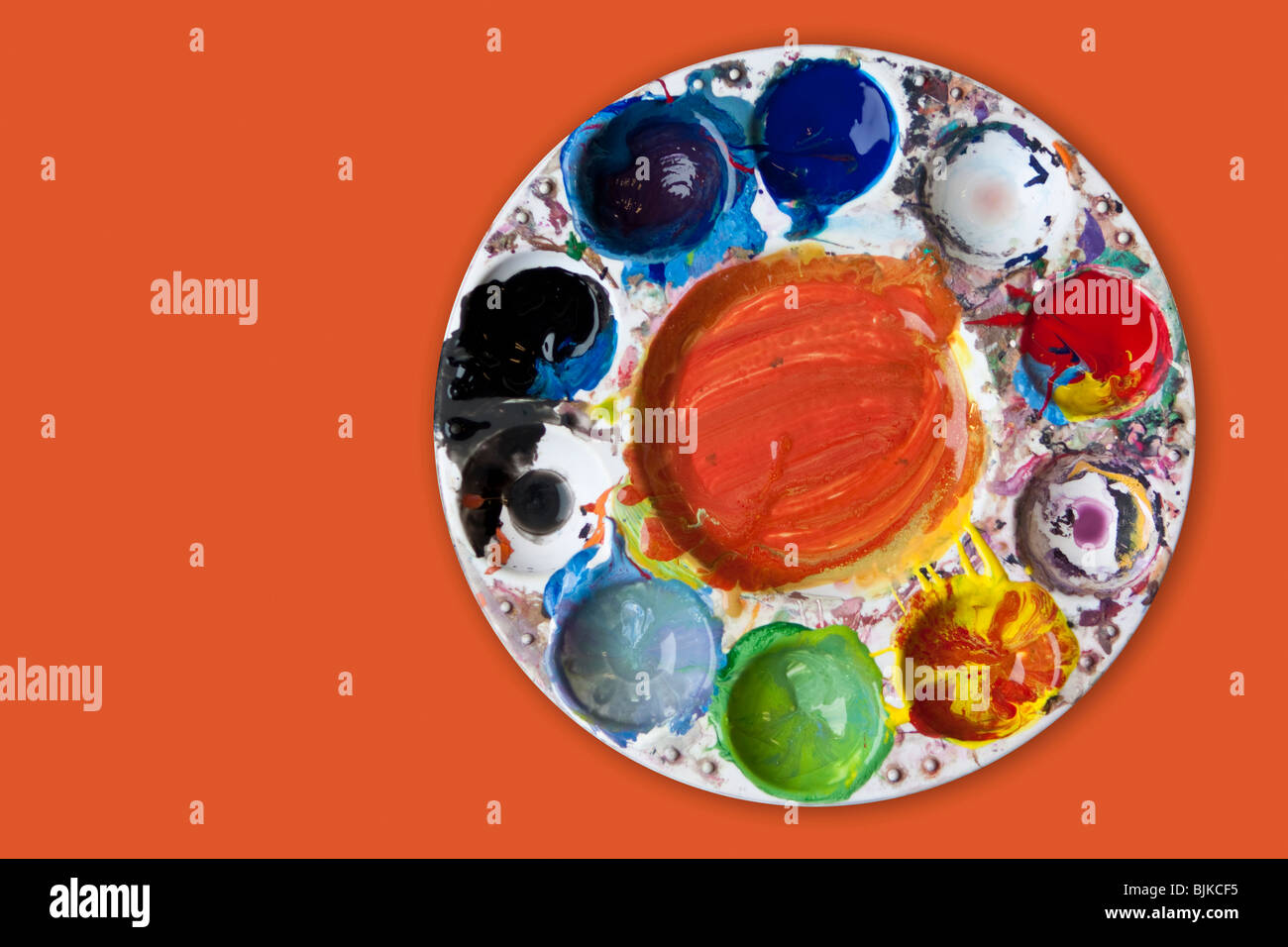 Mixing palette hi-res stock photography and images - Alamy