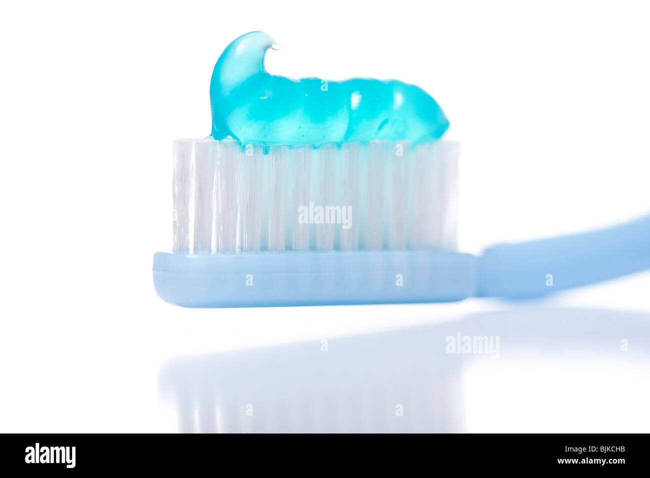 Toothbrush with toothpaste Stock Photo - Alamy