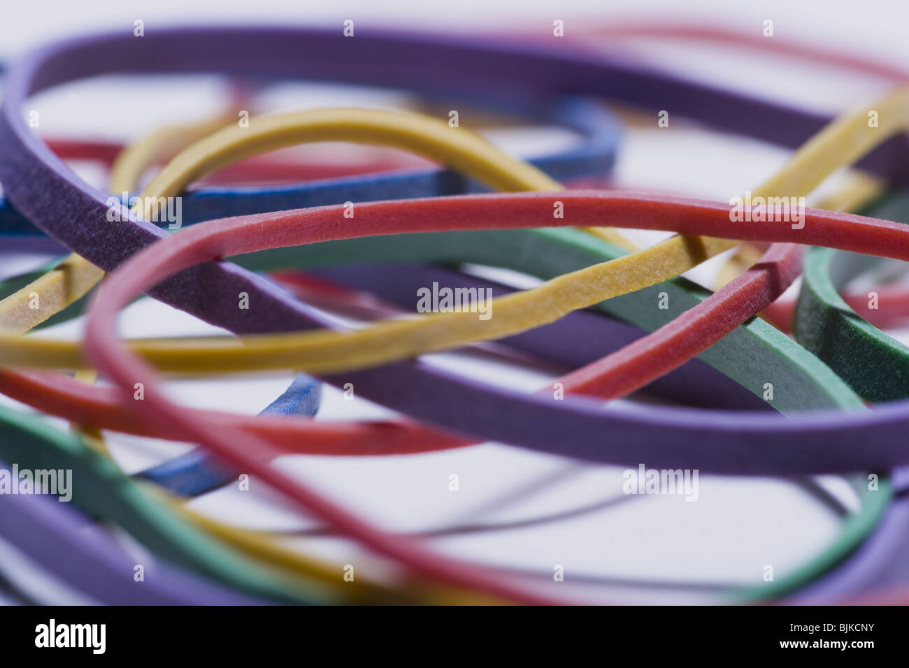 Multi coloured rubber bands hi-res stock photography and images - Alamy