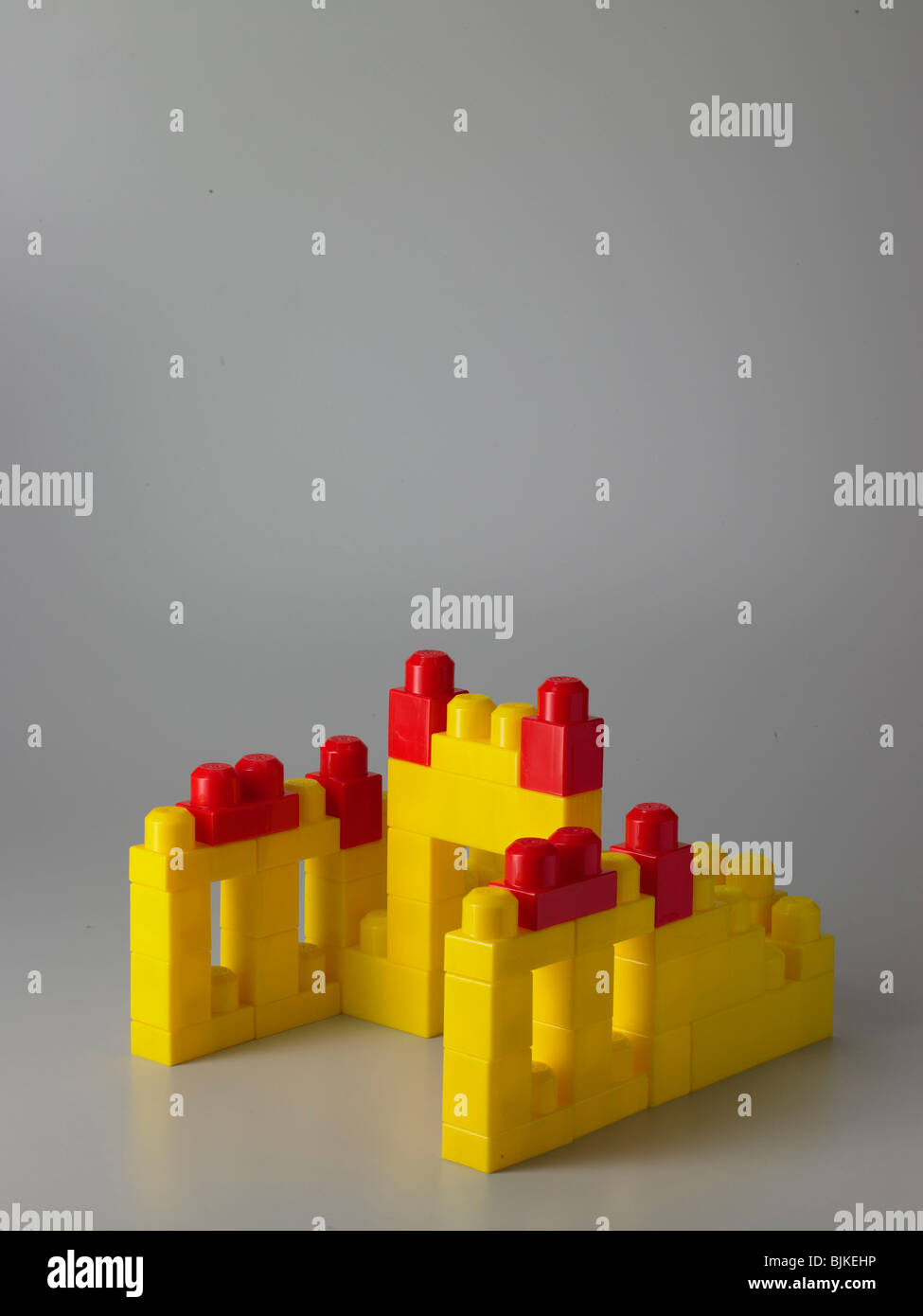 Toy blocks showing building and structure Stock Photo - Alamy