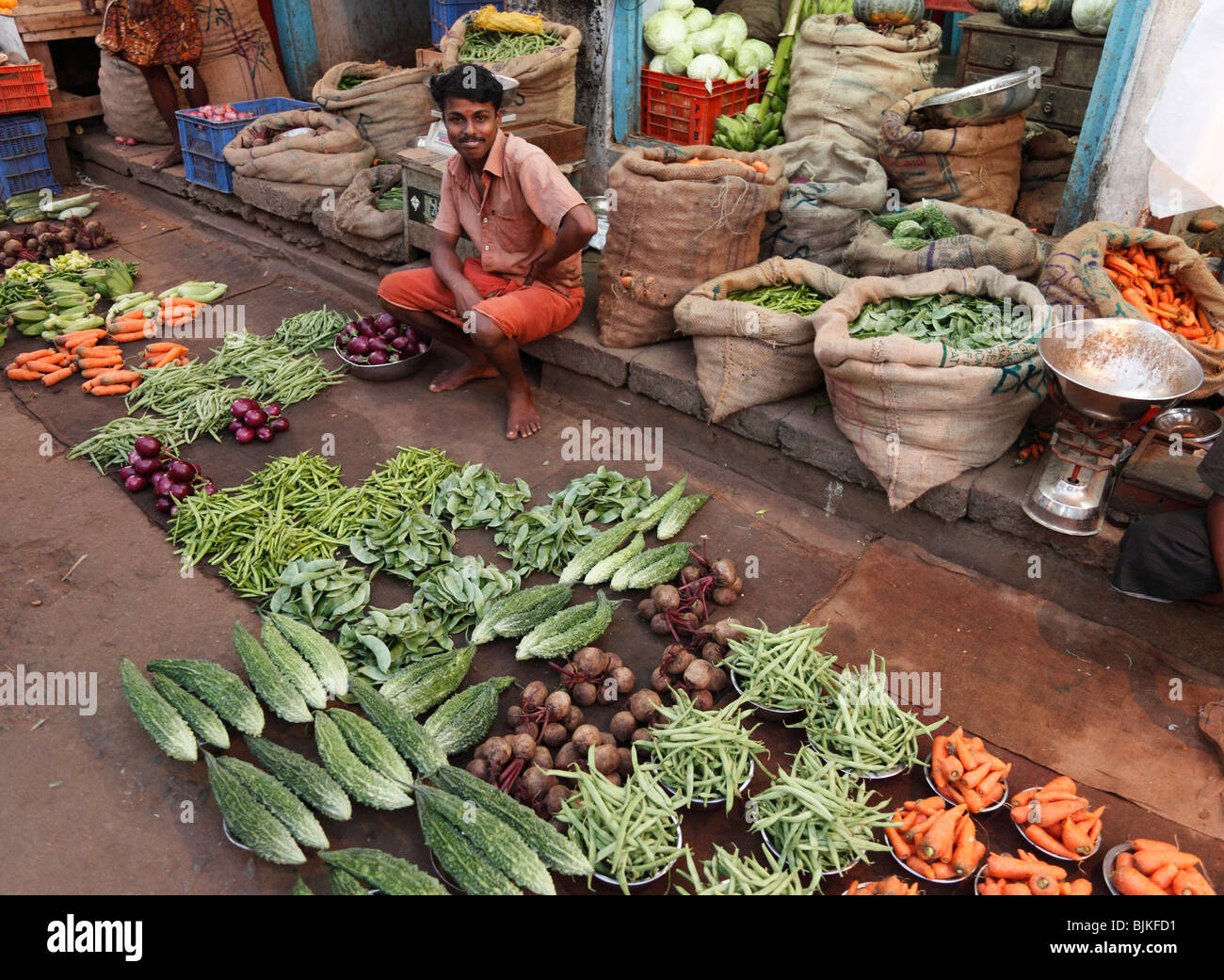 Chalai market trivandrum thiruvananthapuram kerala hi-res stock ...