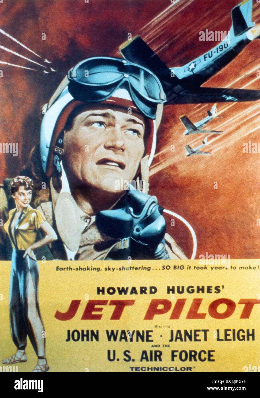 JET PILOT (1957) JOHN WAYNE, JANET LEIGH JOSEF VON STENBERG (DIR) JETP 001P Stock Photo - Alamy