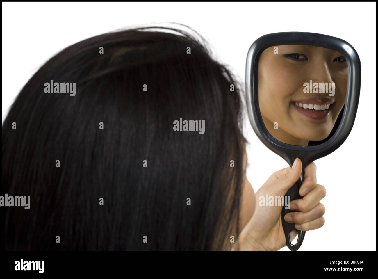 Head shot makeup mirror reflection hi-res stock photography and images ...