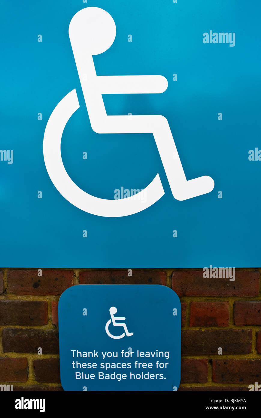 Disabled Blue Badge High Resolution Stock Photography and Images - Alamy