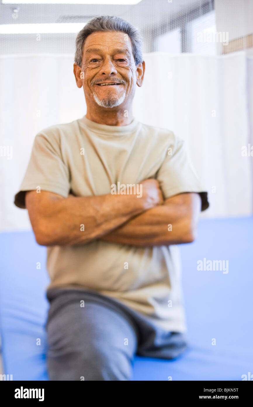 Portrait of a mature man with goatee smiling Stock Photo - Alamy