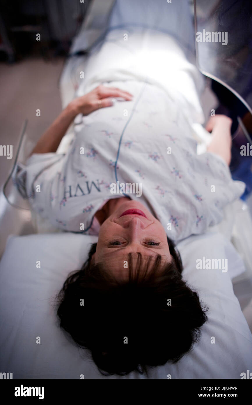 One woman aerial view bed hi-res stock photography and images - Alamy