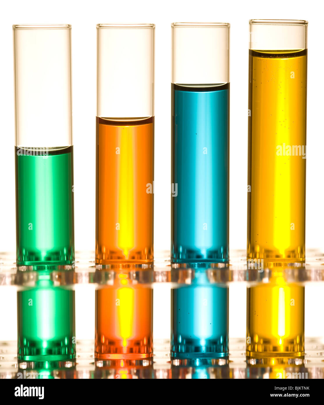 Multi-colored test tubes Stock Photo - Alamy