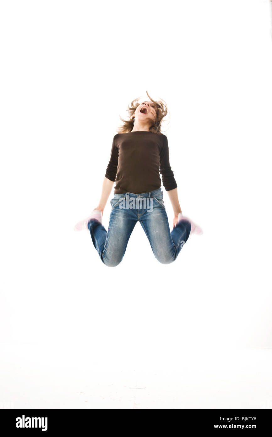 Child leaping cut out hi-res stock photography and images - Alamy