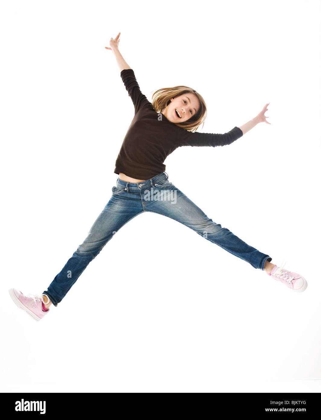 Child leaping cut out hi-res stock photography and images - Alamy