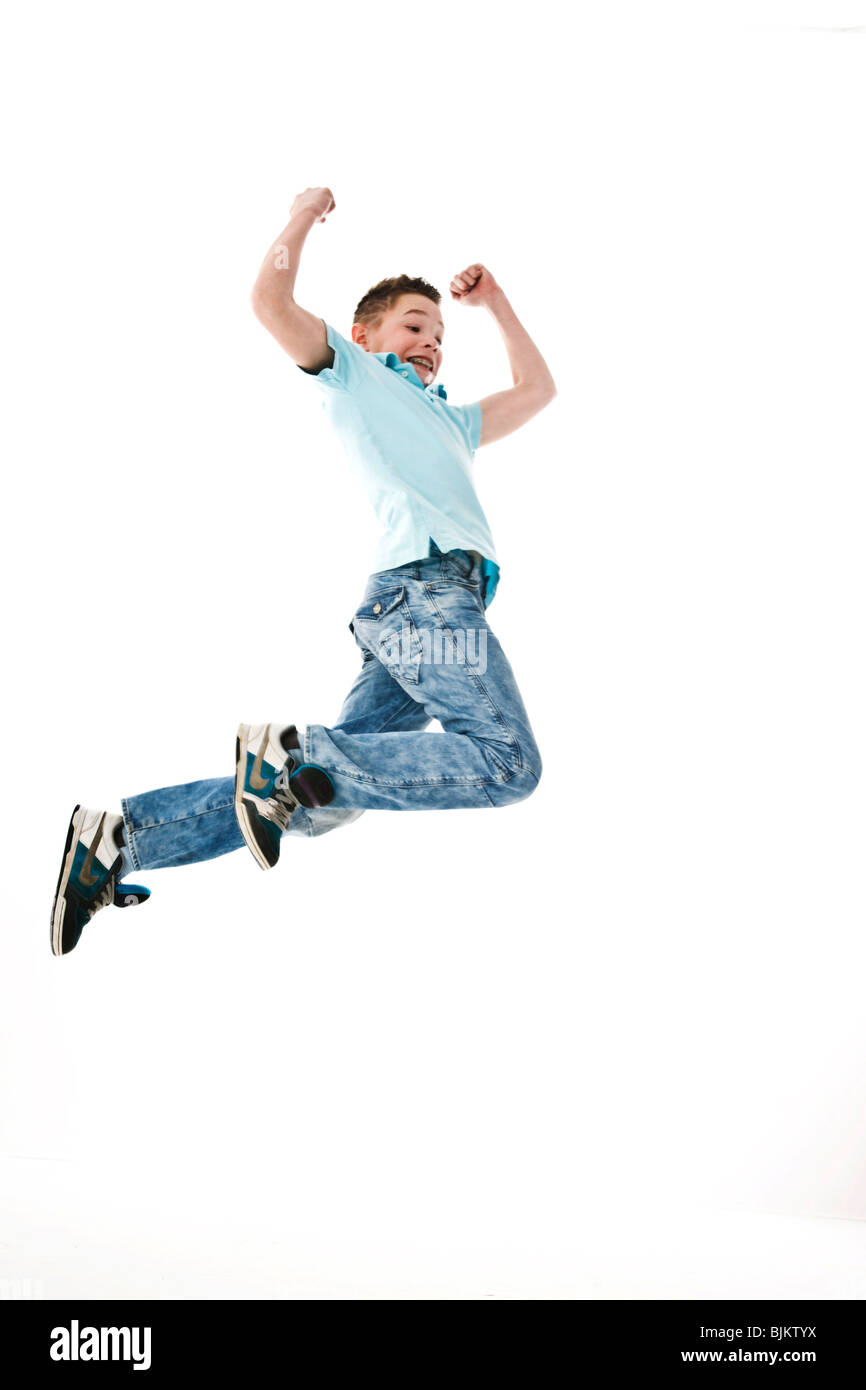 Leaps with outstretched arms hi-res stock photography and images - Alamy