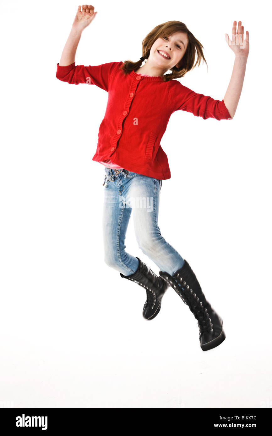 Child leaping cut out hi-res stock photography and images - Alamy