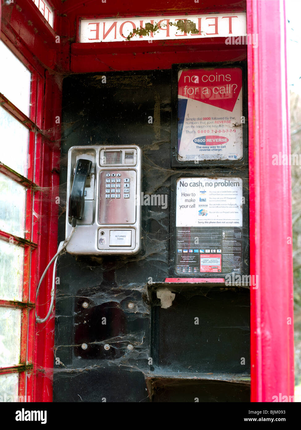 Interior of red telephone box hi-res stock photography and images - Alamy