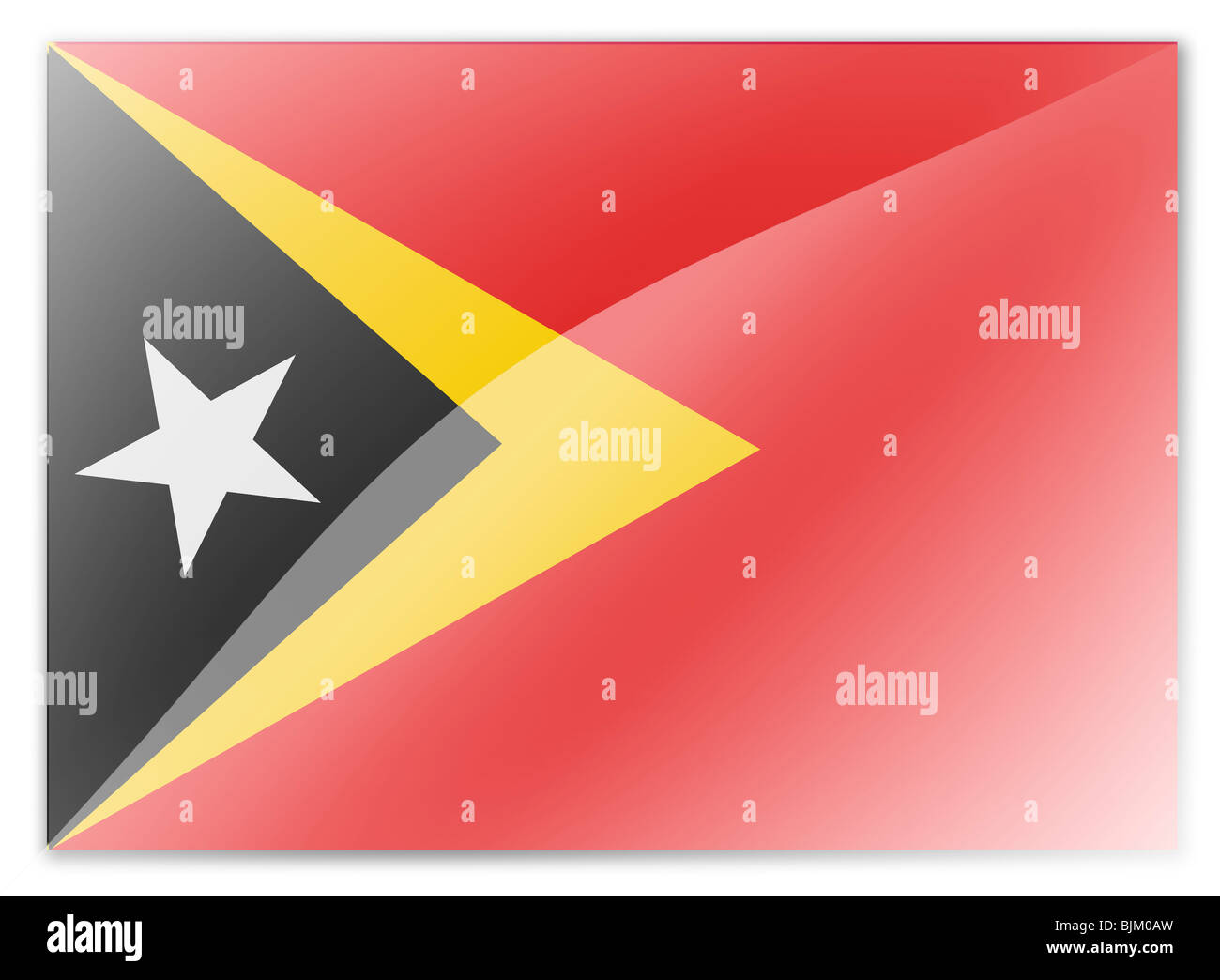 East Timor / Timor-Leste flag Stock Photo - Alamy