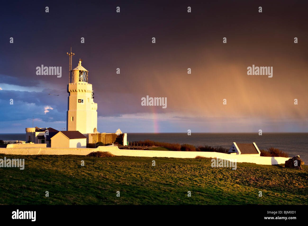 Clouds over St. Catherine's Lighthouse. Isle of Wight, England, UK ...