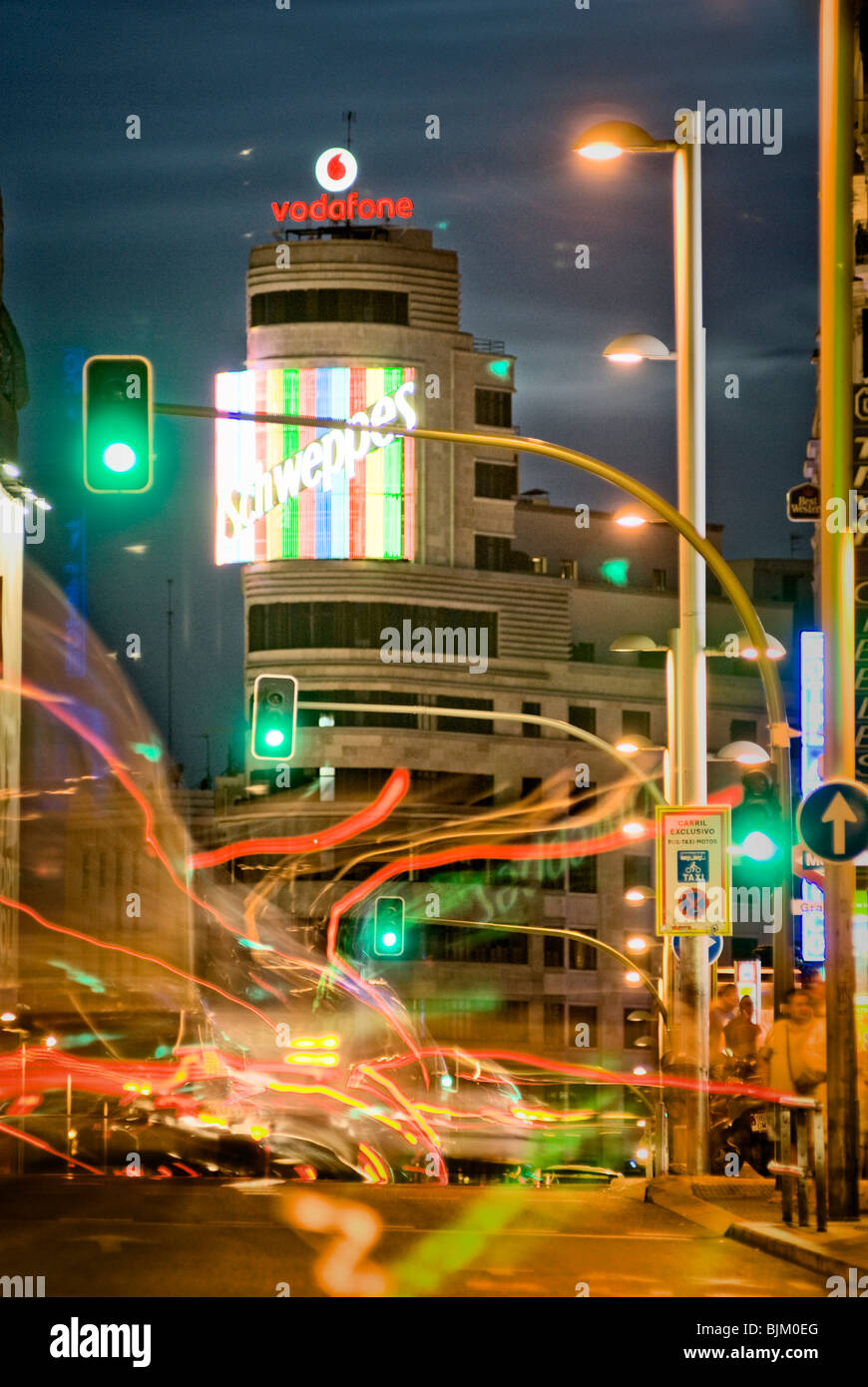 Capitol Building, Gran Via, Madrid, Spain, Europe Stock Photo - Alamy