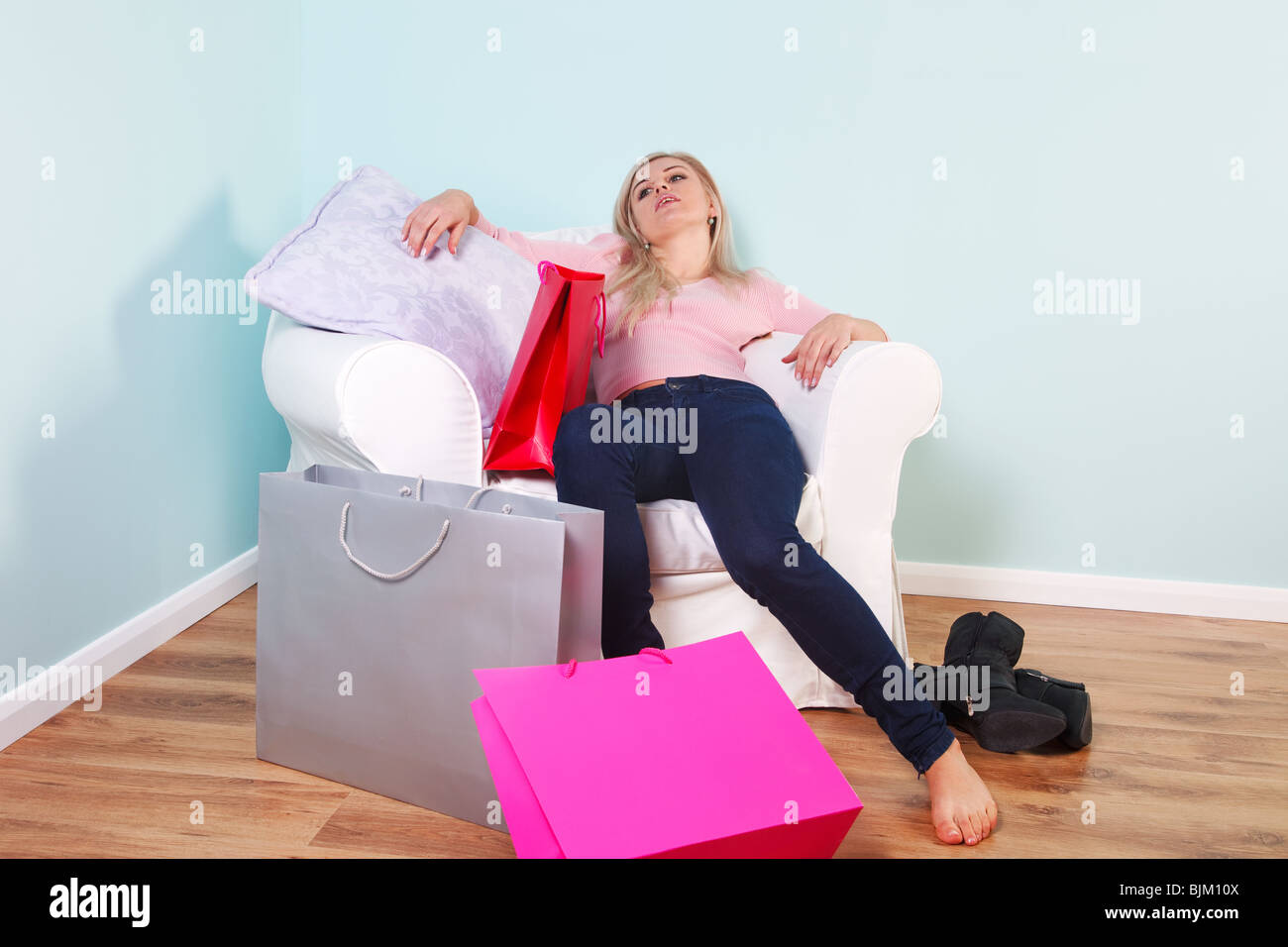 Worn out armchair hi-res stock photography and images - Alamy
