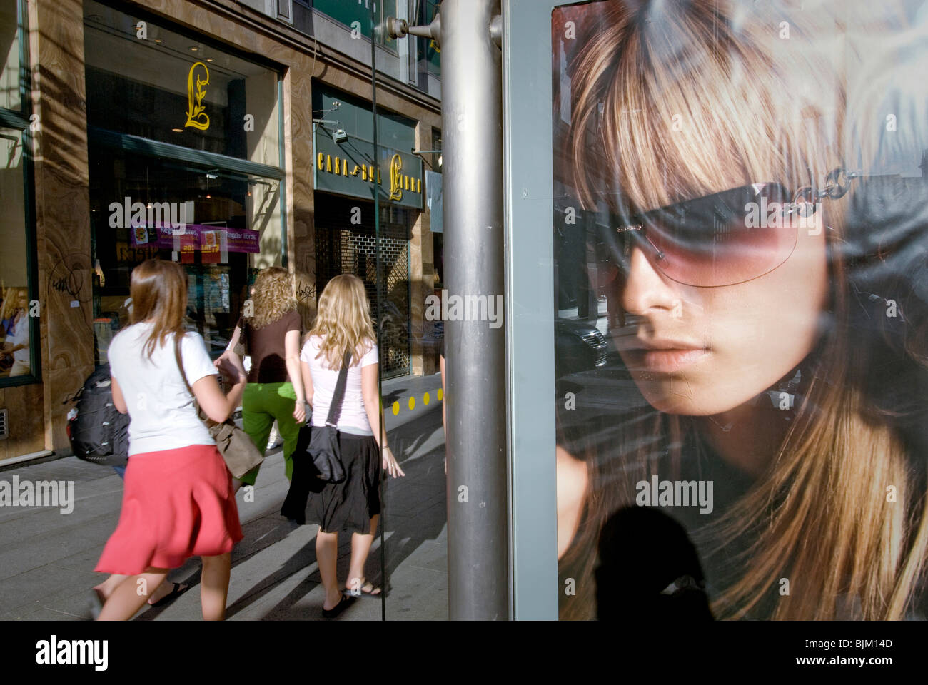 Advertising, Gran Via, Madrid, Spain, Europe Stock Photo - Alamy