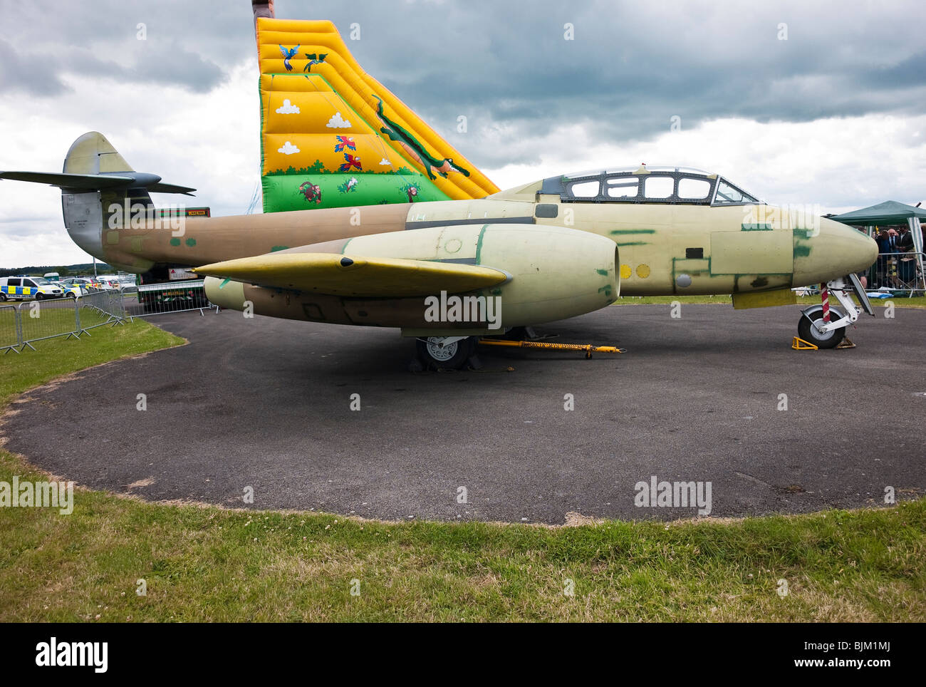 A rare Gloster Meteor T Mk 7 in mid-restoration on show at Kemble Air ...