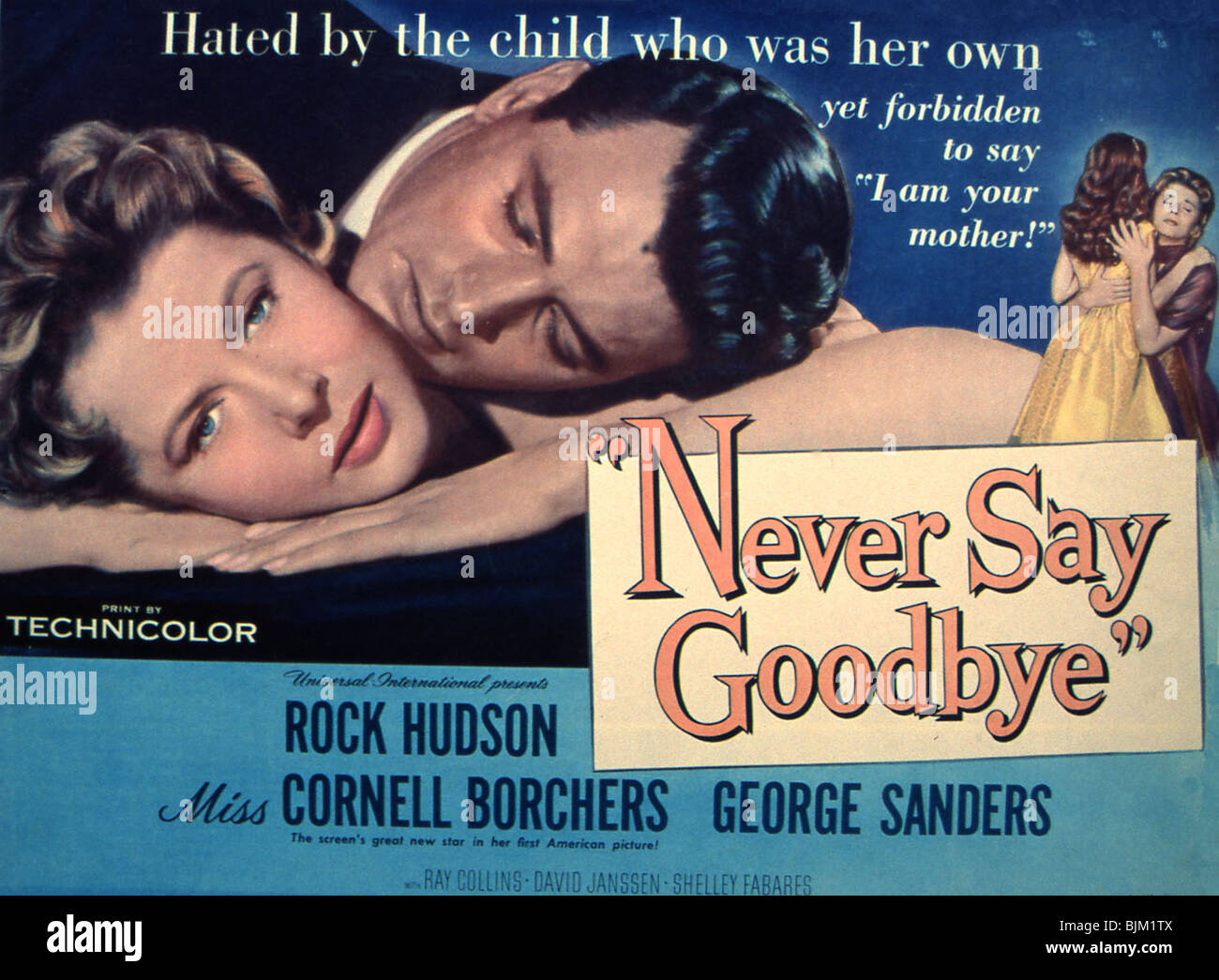 NEVER SAY GOODBYE (1956) ROCK HUDSON, CORNELL BORCHERS JERRY HOPPER ...