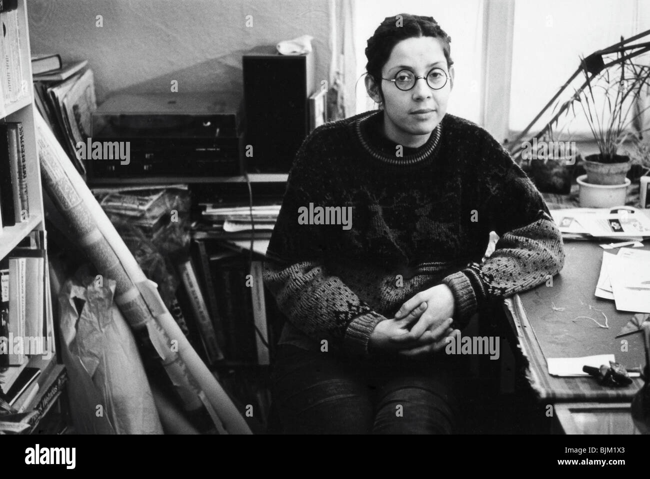 Young woman, student, East Germany, Europe, circa 1986 Stock Photo - Alamy