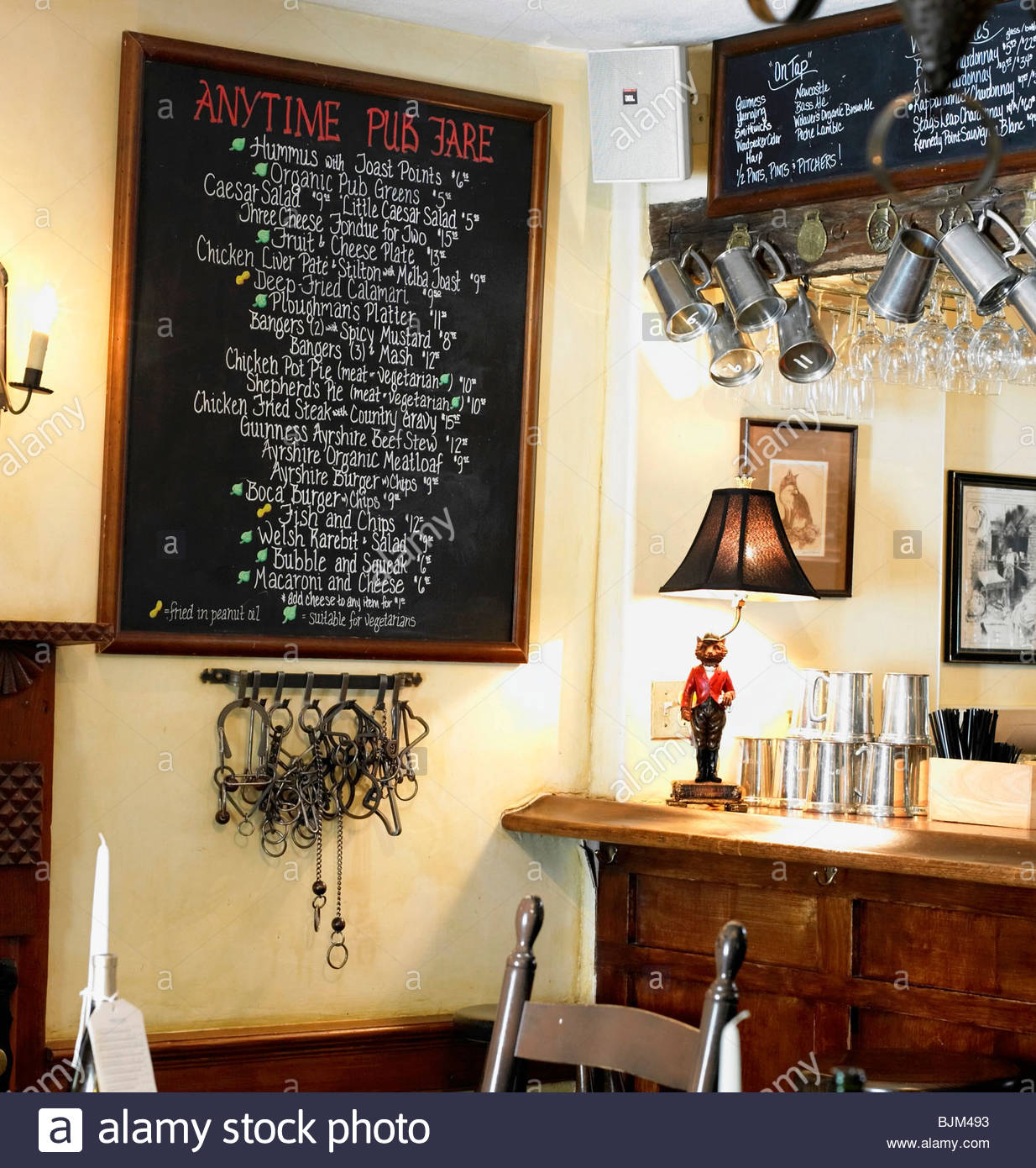 Pub Chalkboard Blackboard Stock Photos & Pub Chalkboard Blackboard ...