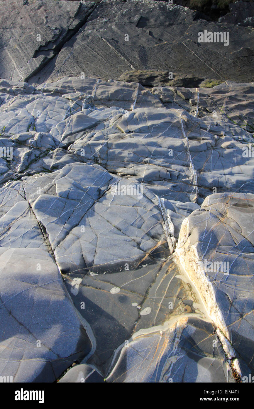 Crackington Haven north cornwall atlantic coast rock cliff geology ...