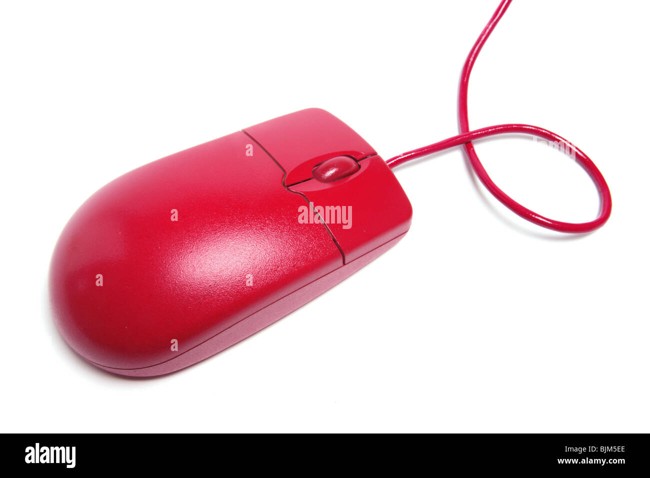 Red Computer Mouse Stock Photo - Alamy