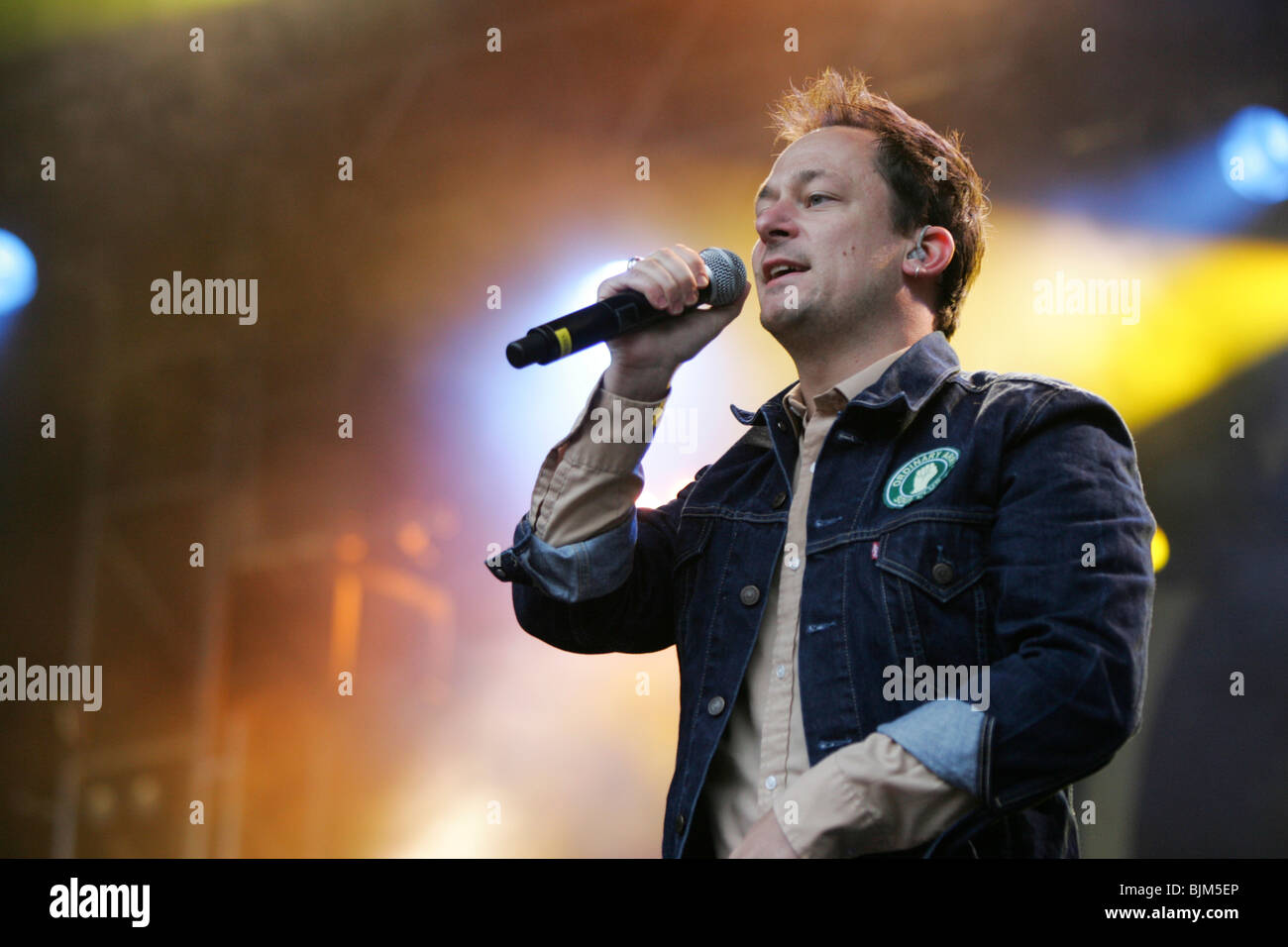 Bjoern Warns aka "Schiffmeister", singer of the German Hip Hop band ...