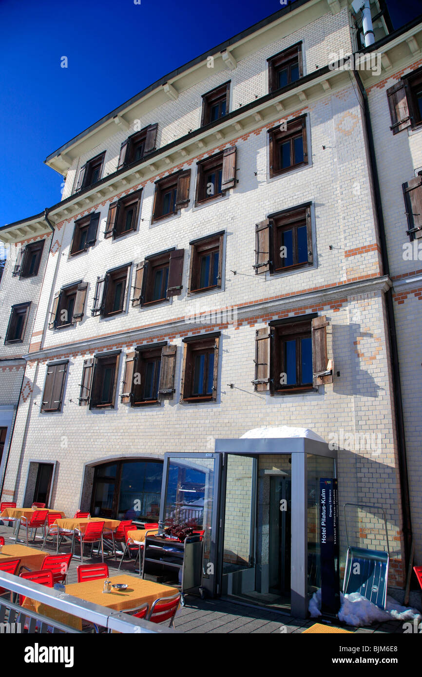 Hotel Pilatus Kulm Mount Pilatus Swiss mountains scenery mountainous ...