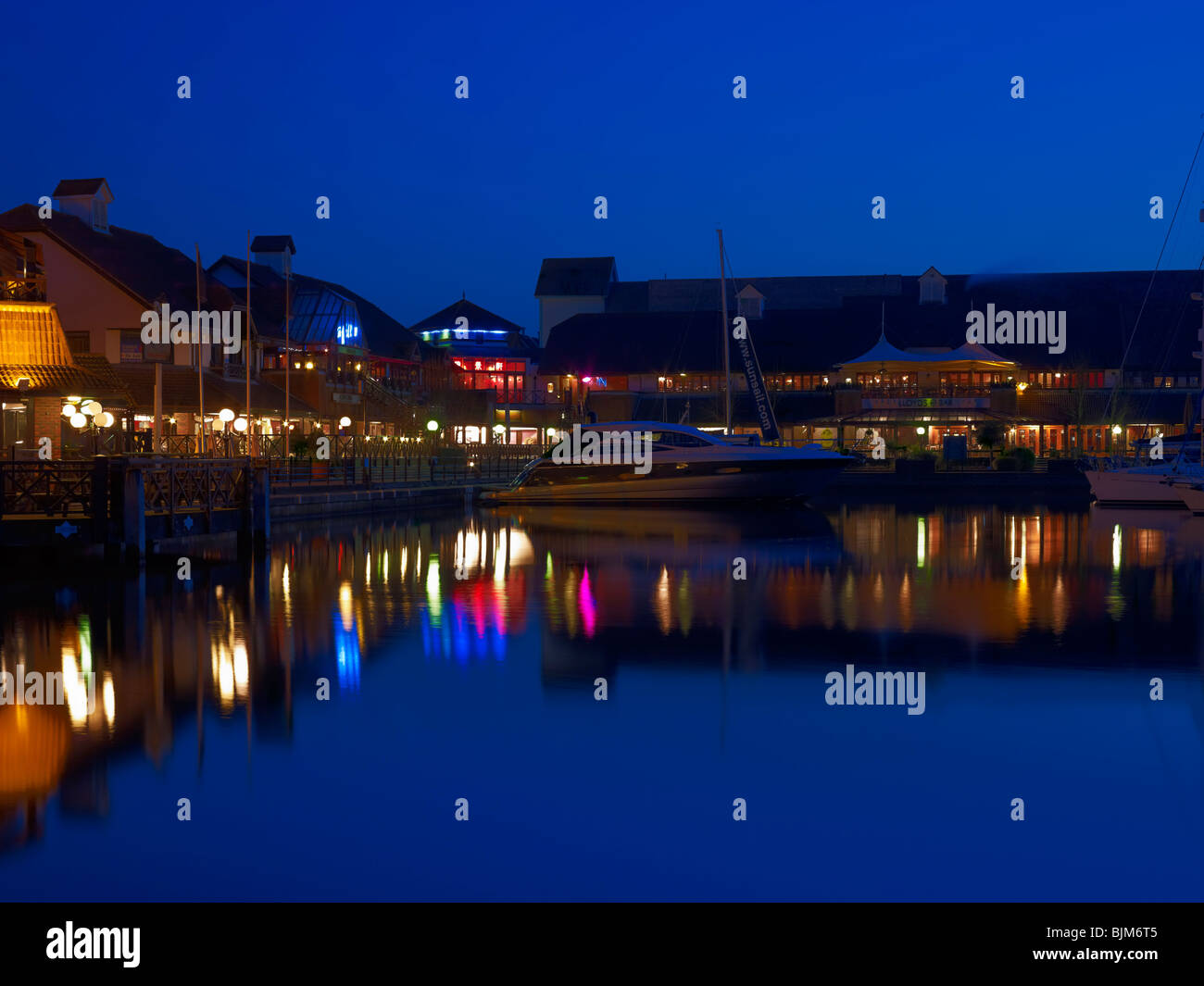 port solent at dusk Stock Photo - Alamy