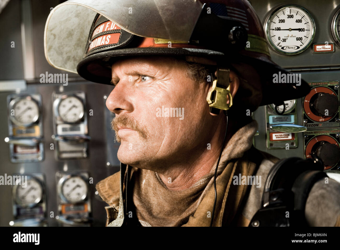 Fire engine department control panel hi-res stock photography and ...
