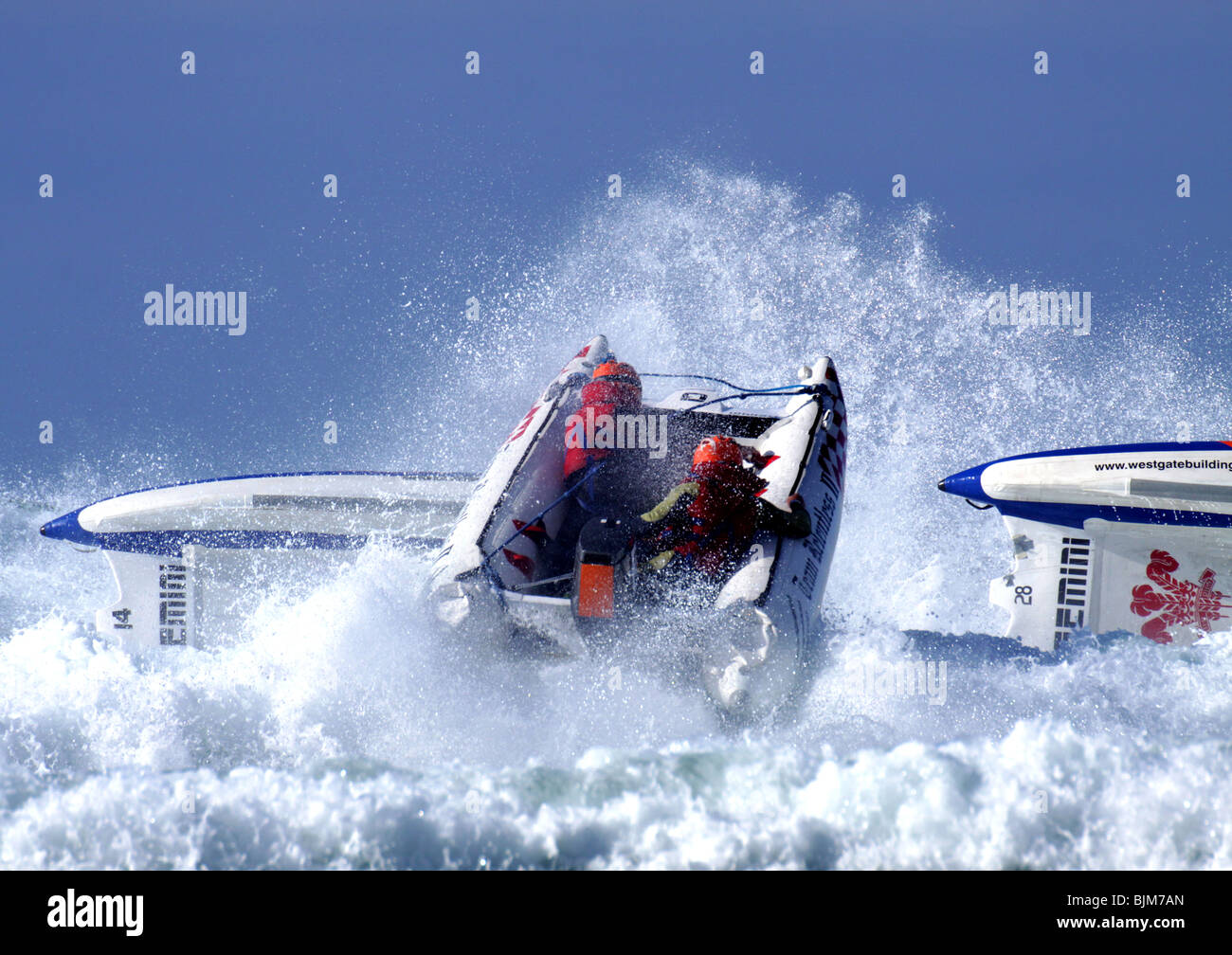 Zapcat Racing Watergate Bay North Cornwall Stock Photo - Alamy