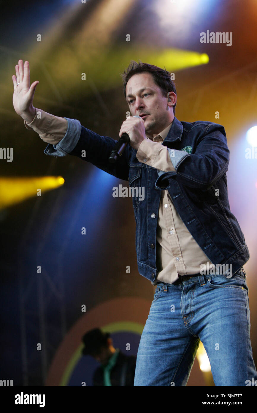 Bjoern Warns aka "Schiffmeister", singer of the German Hip Hop band ...