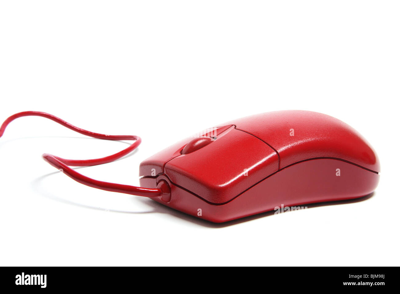 Red Computer Mouse Stock Photo - Alamy