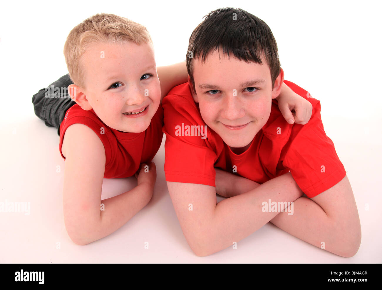 Teenager and younger brother boys hi-res stock photography and images ...