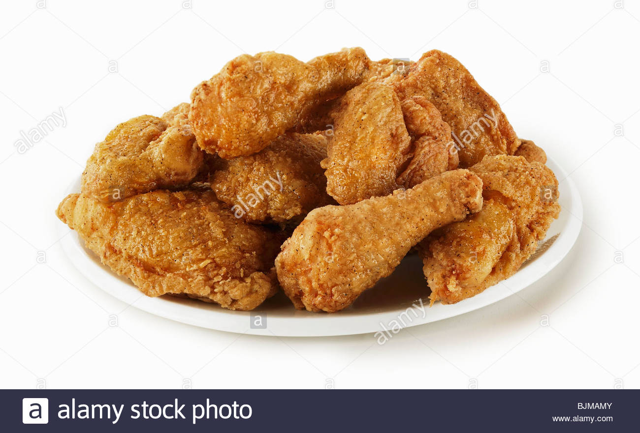 Plate of Fried Chicken Pieces Stock Photo, Royalty Free Image: 28721643 ...
