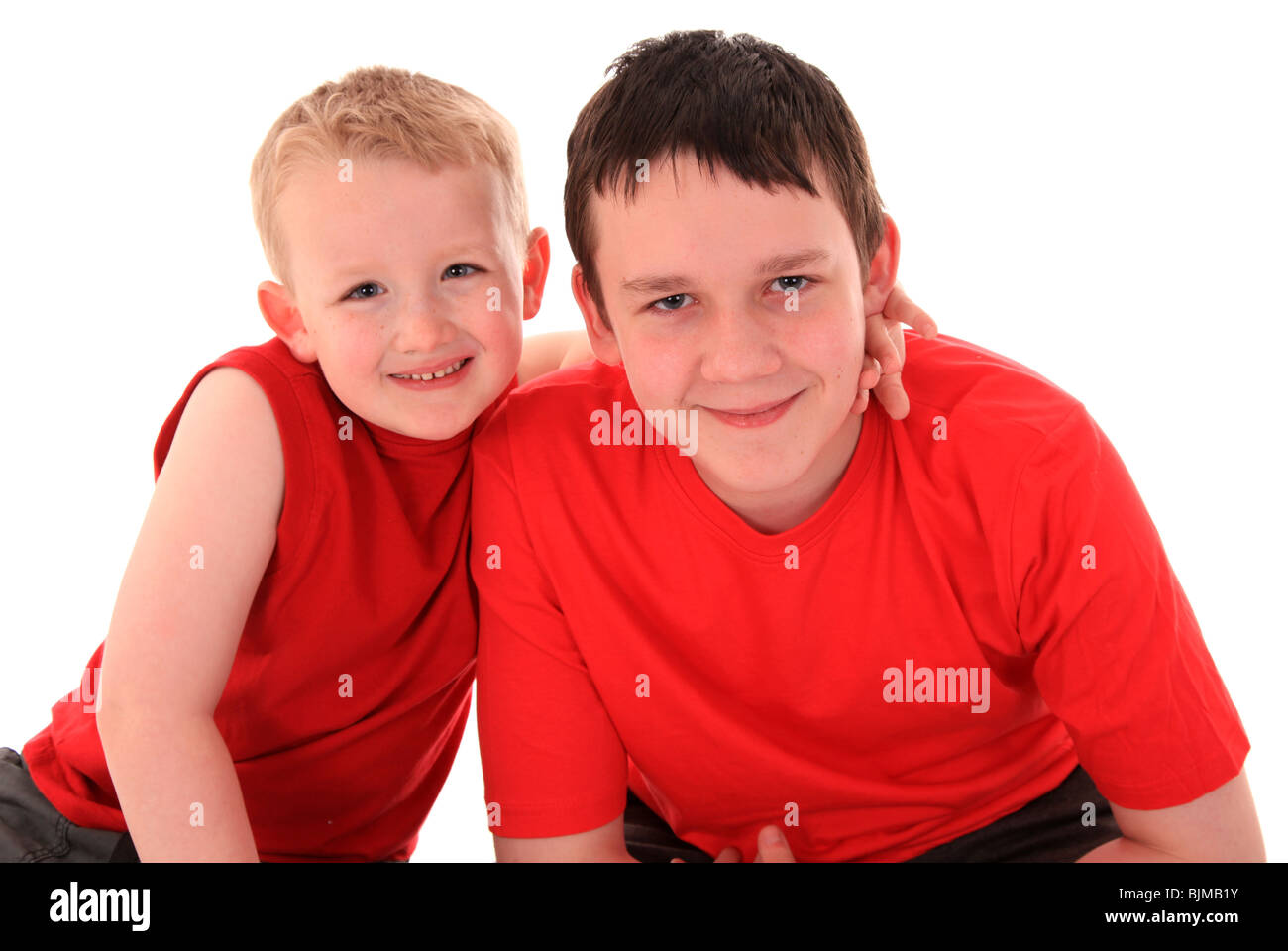 Portrait of two brothers Stock Photo - Alamy