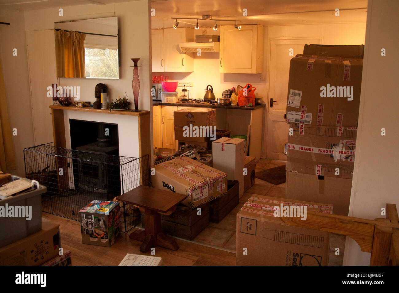 Moving House Boxes Chaos High Resolution Stock Photography and Images ...