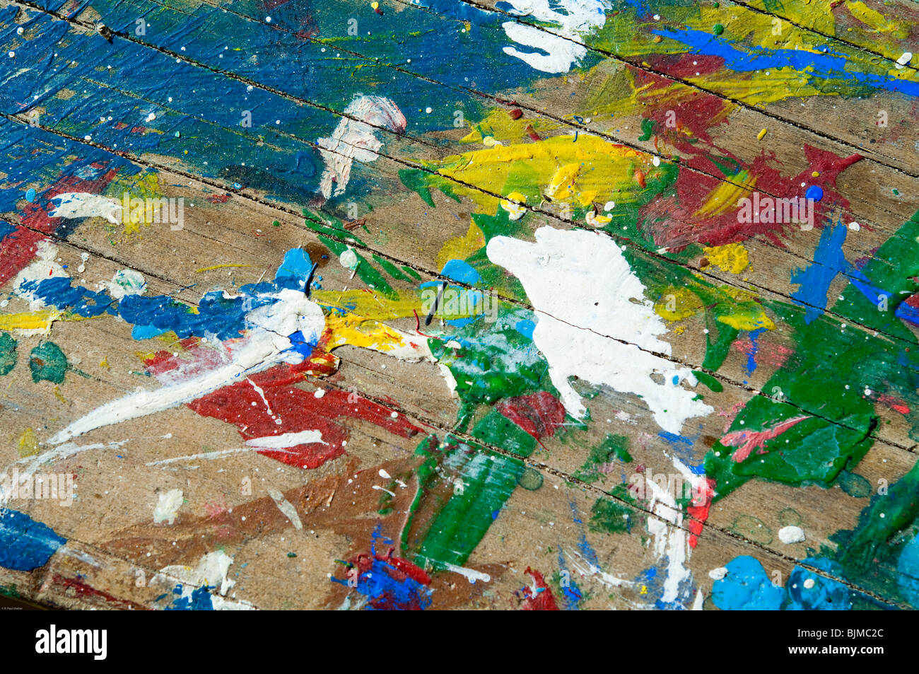 Random brush strokes take on abstract qualities that suggest motion ...