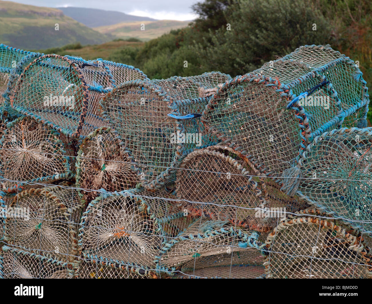 fish traps in Skye island Stock Photo - Alamy