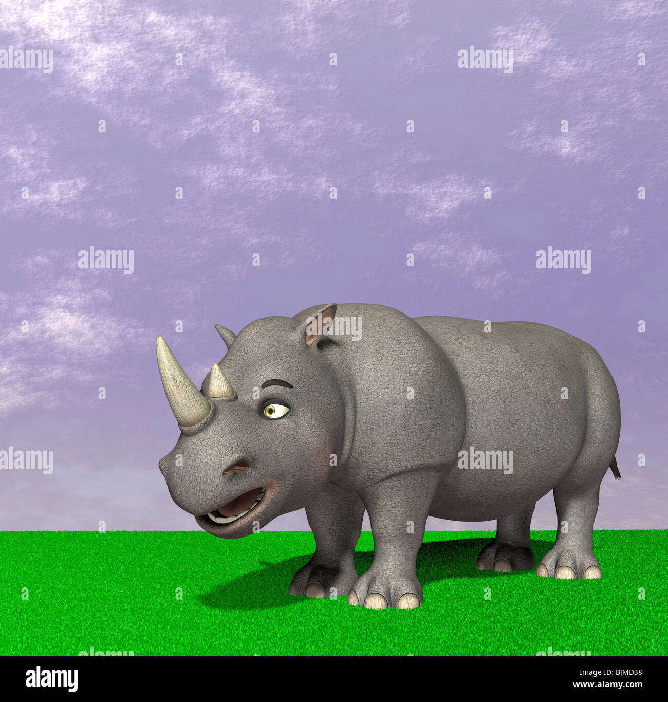 Rhino cartoon hi-res stock photography and images - Alamy
