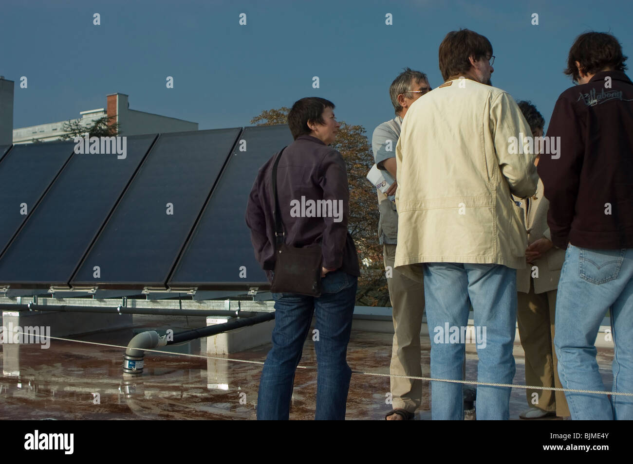 Paris, France, Open House, People Visiting Solar Energy Installation ...