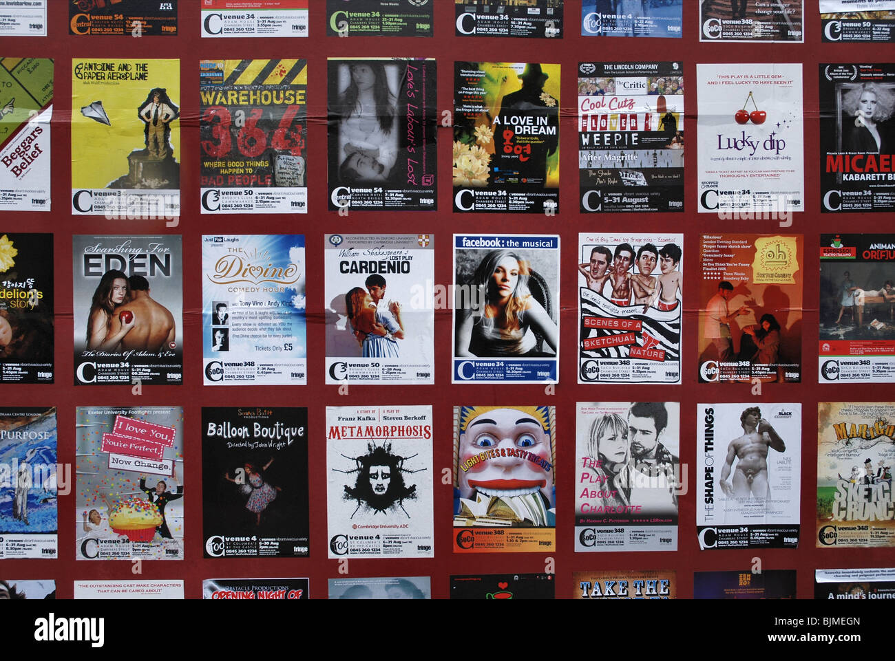 Wall of posters hi-res stock photography and images - Alamy