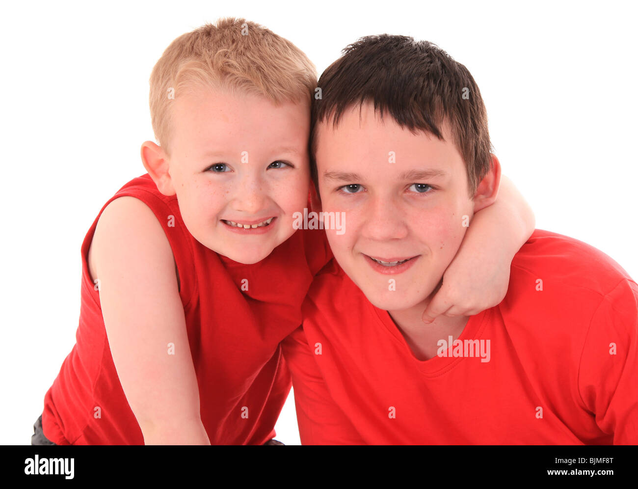 Portrait of two brothers Stock Photo - Alamy