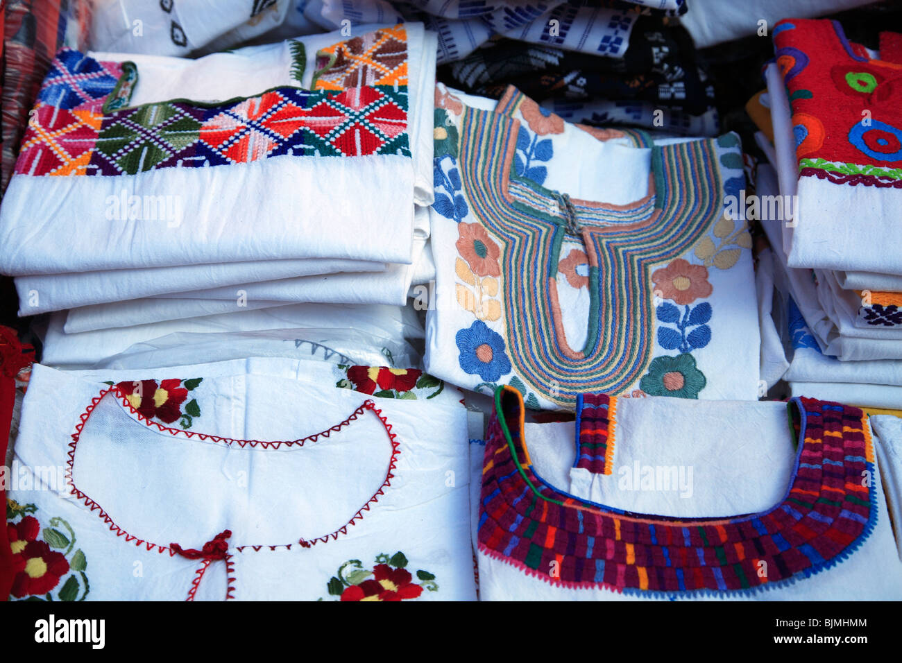 Embroidered textiles mexico hi-res stock photography and images - Alamy