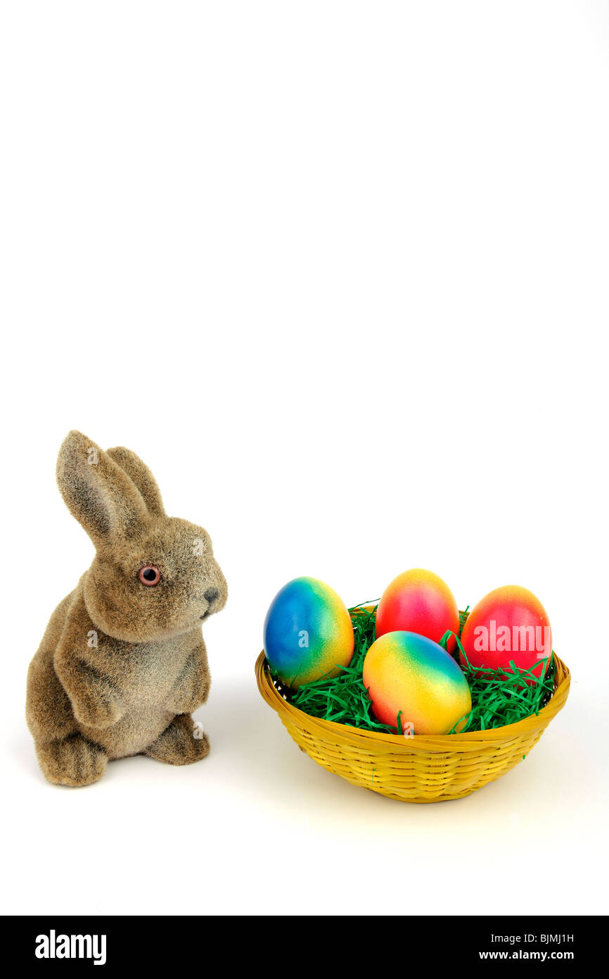 Bunny with basket hi-res stock photography and images - Alamy