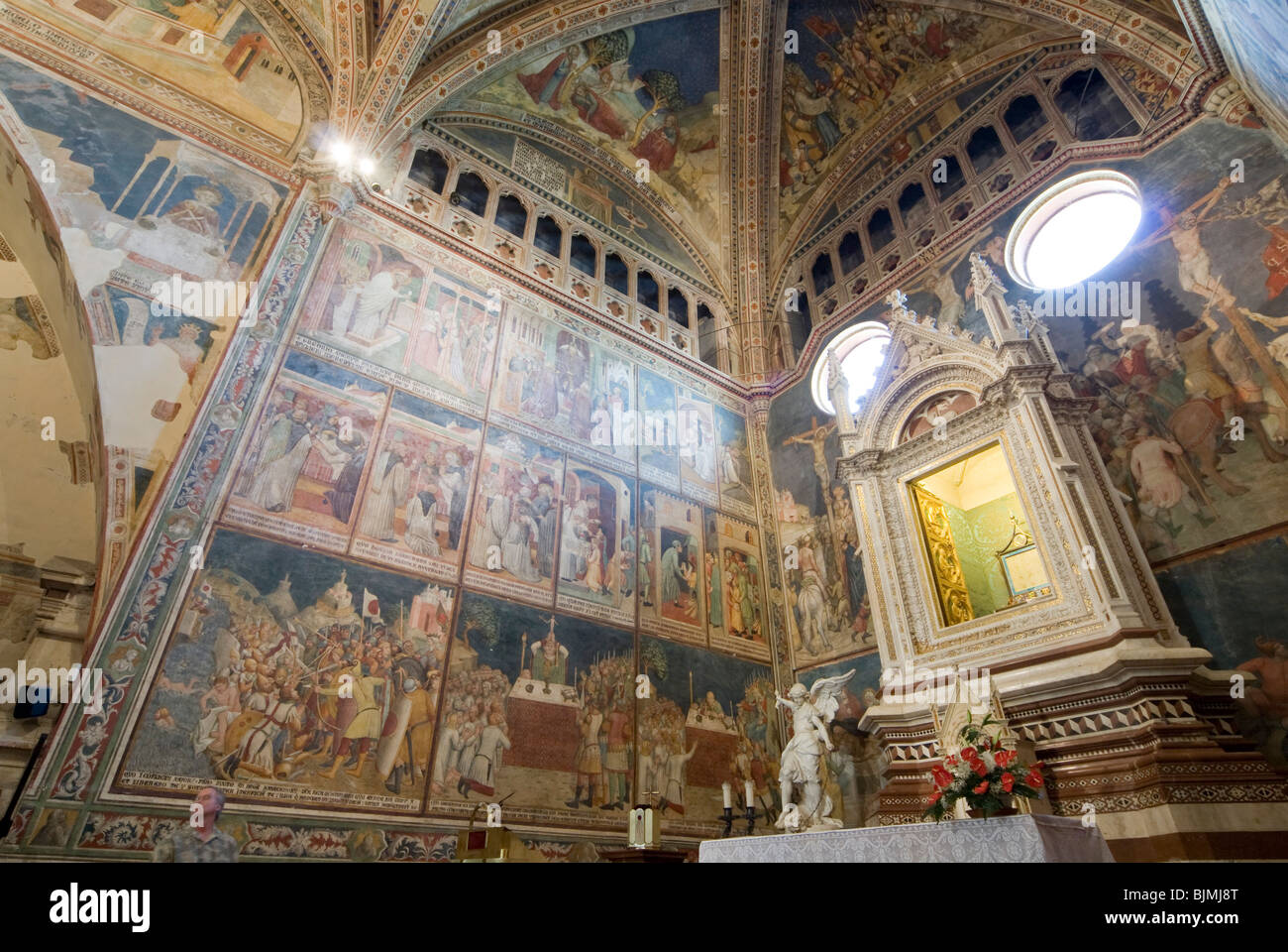 Italy, Umbria, Orvieto, cathedral, interior, chapel of San Brizio ...